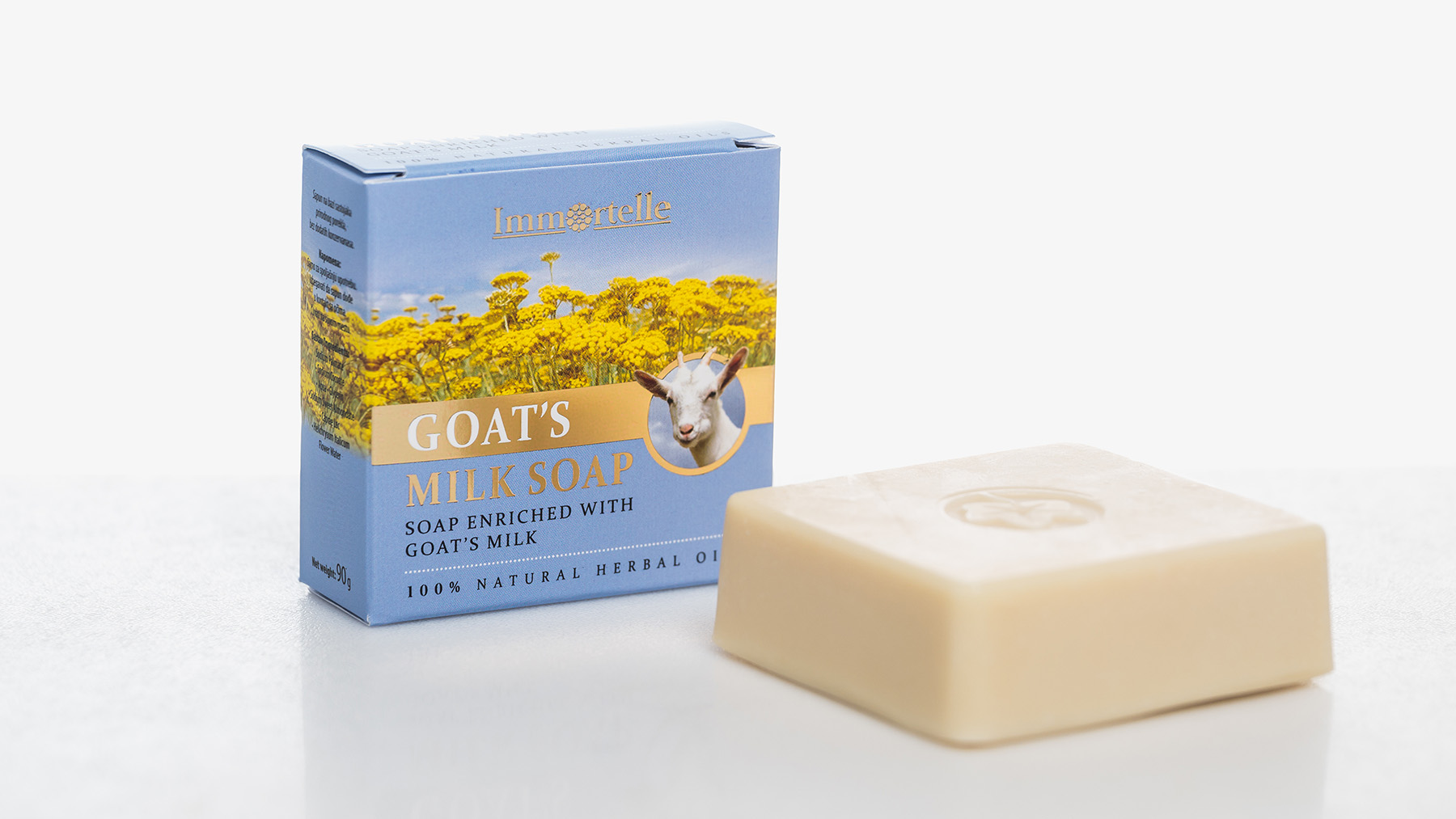 Sapun Sa Dodatkom Kozjeg Mleka I Smiljem - IMMORTELLE | Hedera Vita